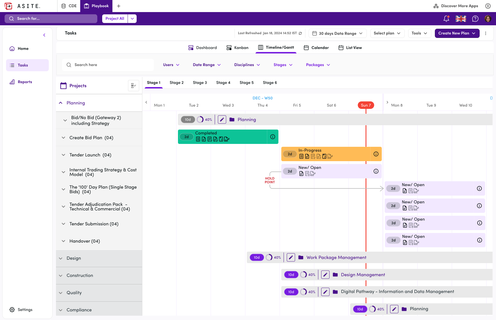 How to Track and Monitor Information Delivery Plans with Asite Playbook