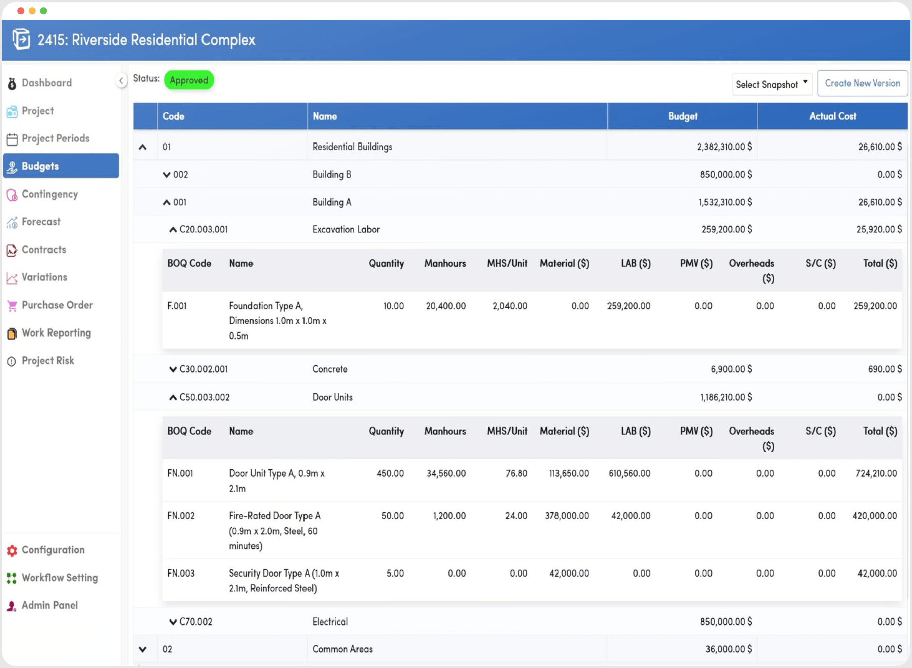 Construction Project Financial Management | Asite